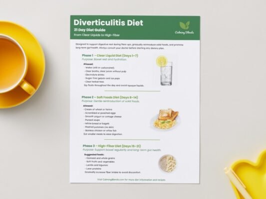 Diverticulitis Diet Menu: A 21-Day Plan from Clear Liquids to High ...